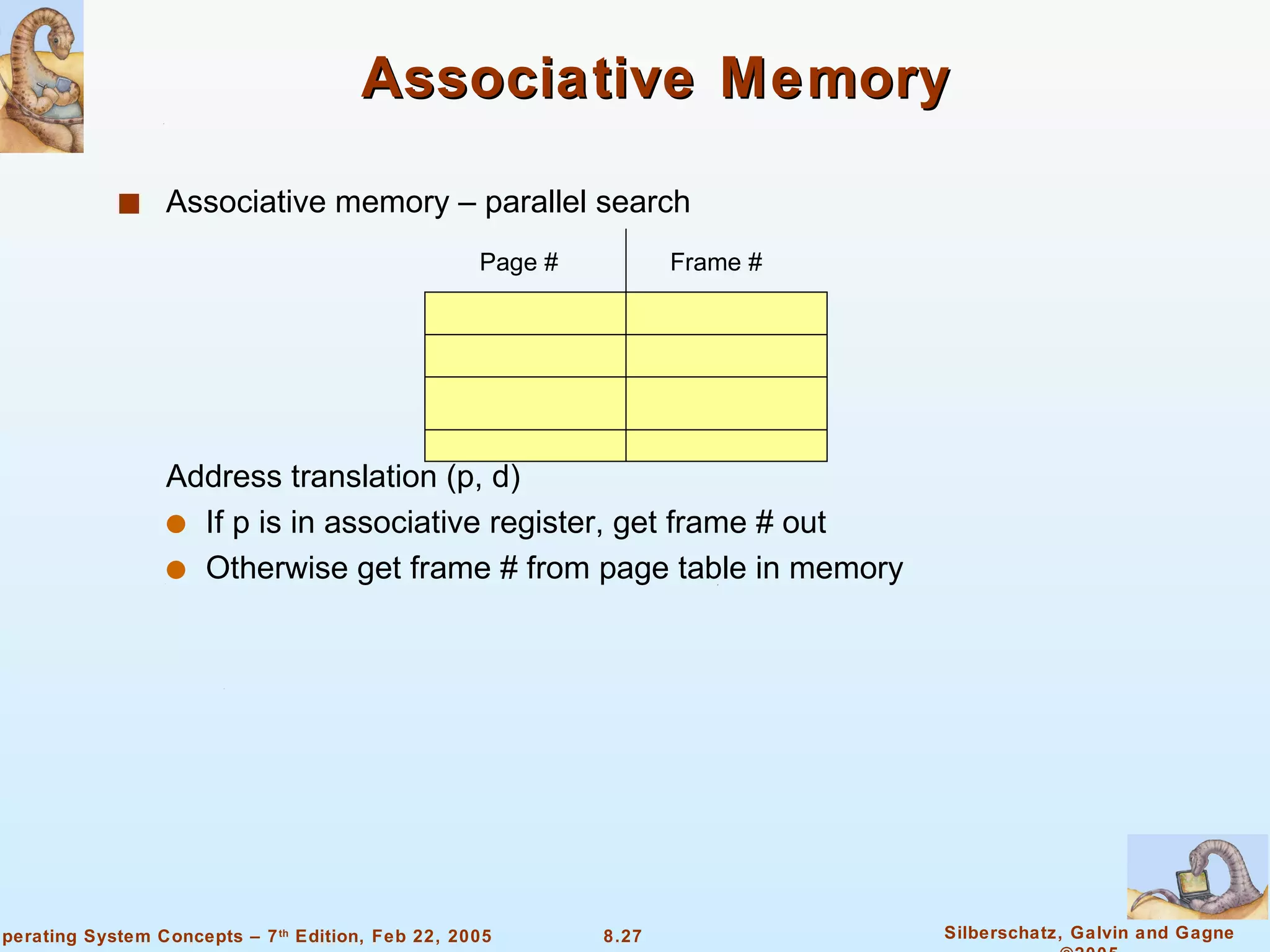 Chapter 8 - Main Memory | PPT
