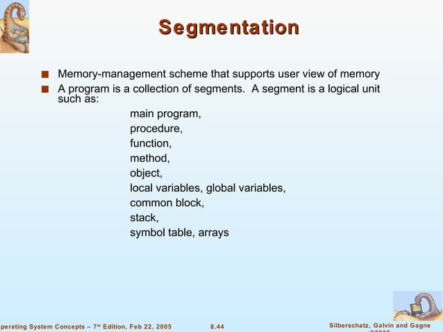 Chapter 8 - Main Memory | PPT | Data Storage and Warehousing | Computing