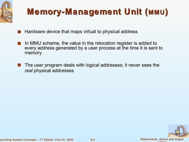 Chapter 8 - Main Memory | PPT | Data Storage and Warehousing | Computing