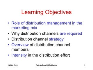 Ch8: Distribution Management & The Marketing Mix | PPT