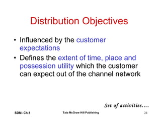 Ch8: Distribution Management & The Marketing Mix | PPT