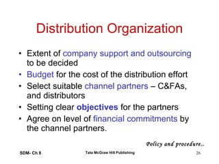 Ch8: Distribution Management & The Marketing Mix | PPT