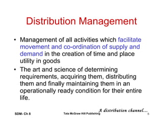 Ch8: Distribution Management & The Marketing Mix | PPT