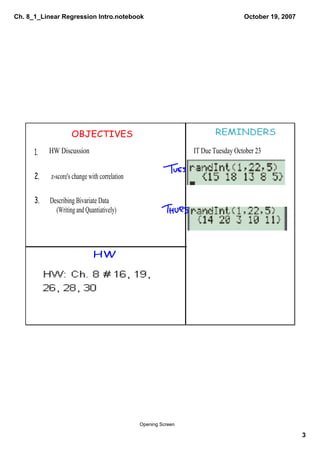 Ch.8 1 Linear Regression Intro | PPT