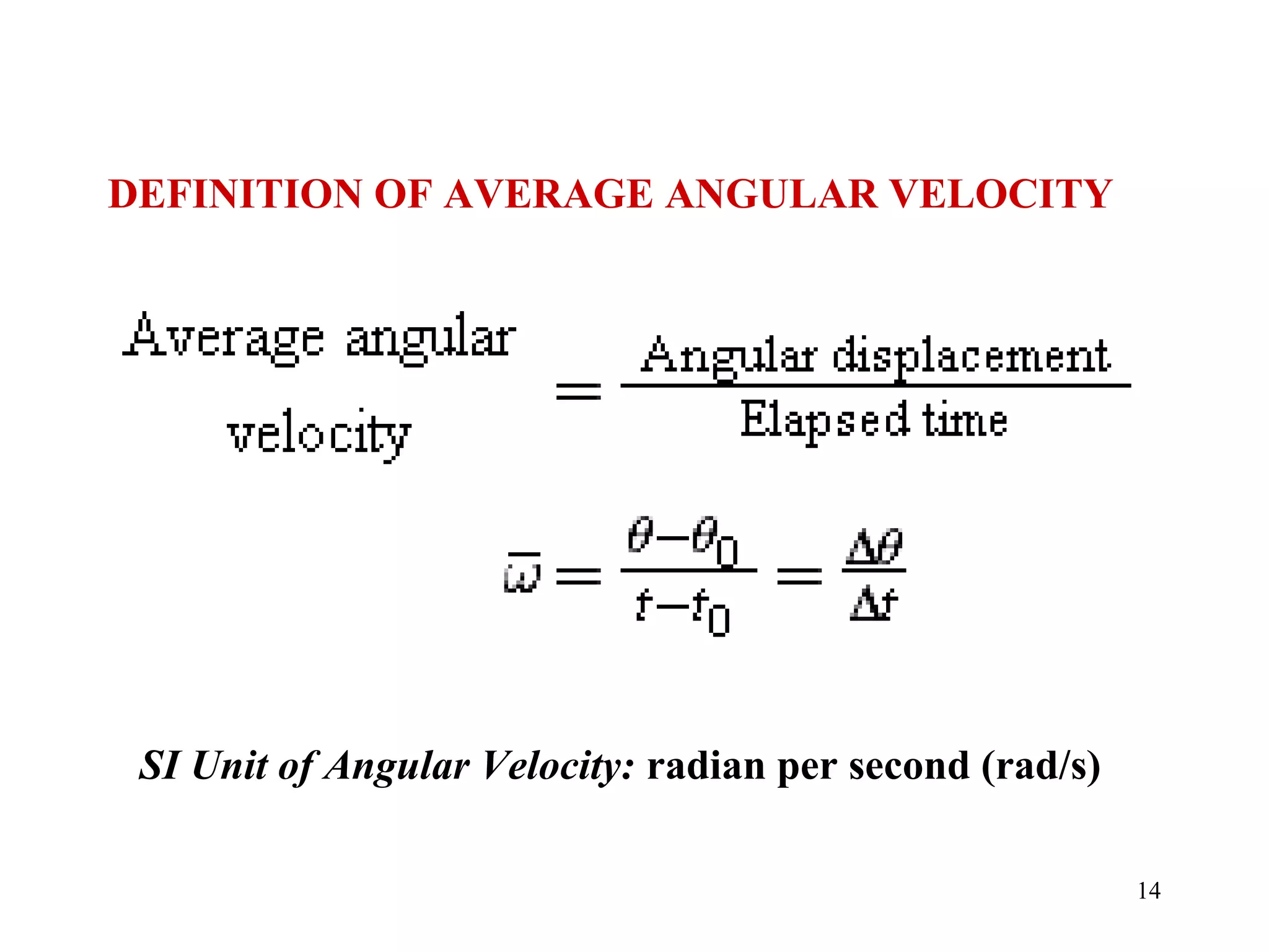 ROTATIONAL KINEMATICS | PPT