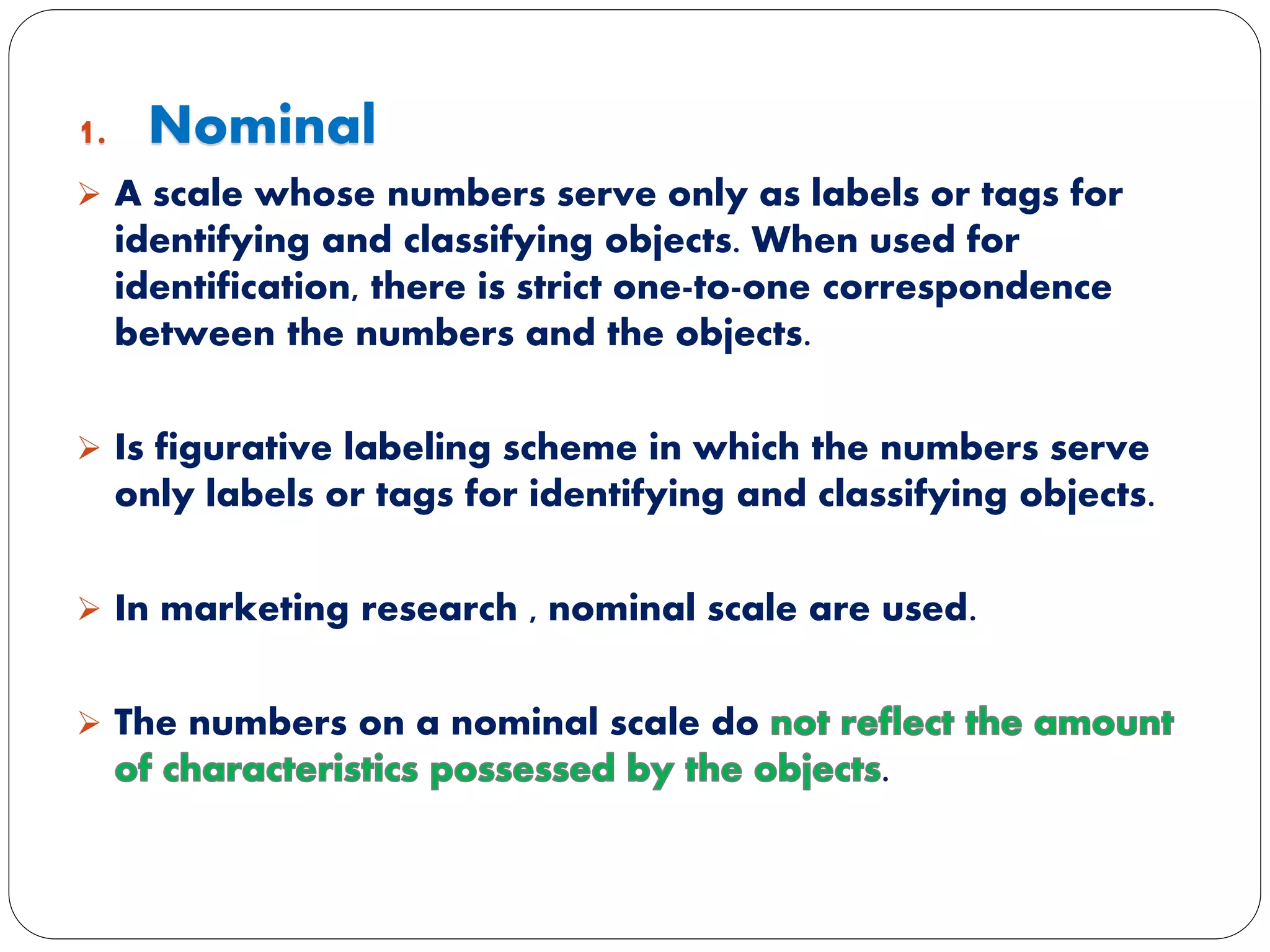 measurement and scaling | PPTX
