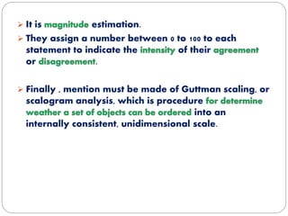 measurement and scaling | PPTX