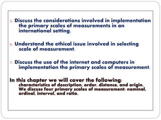 measurement and scaling | PPTX