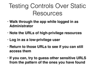 CNIT 129S: 8: Attacking Access Controls | PDF