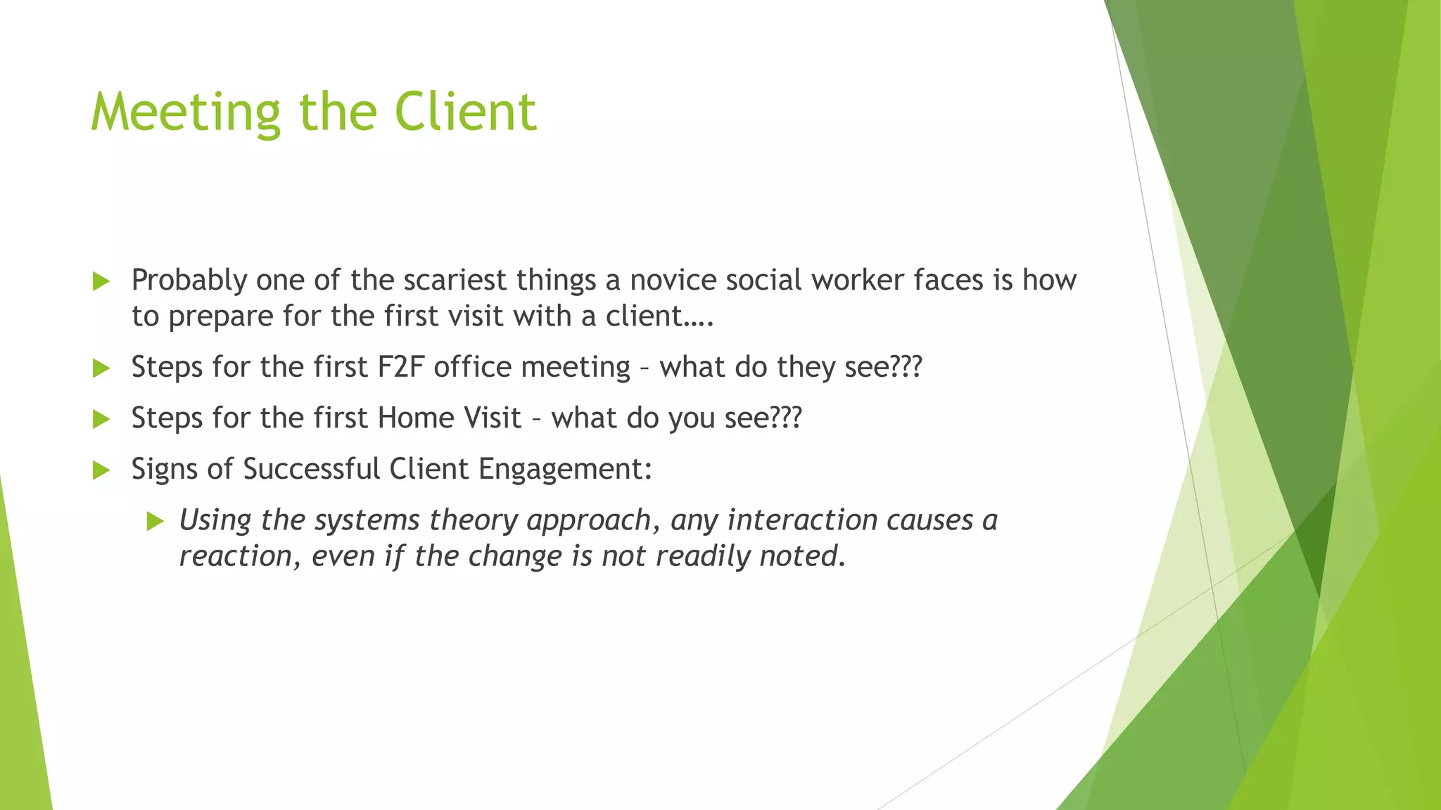 Ch 8. intake and engagement | PPTX
