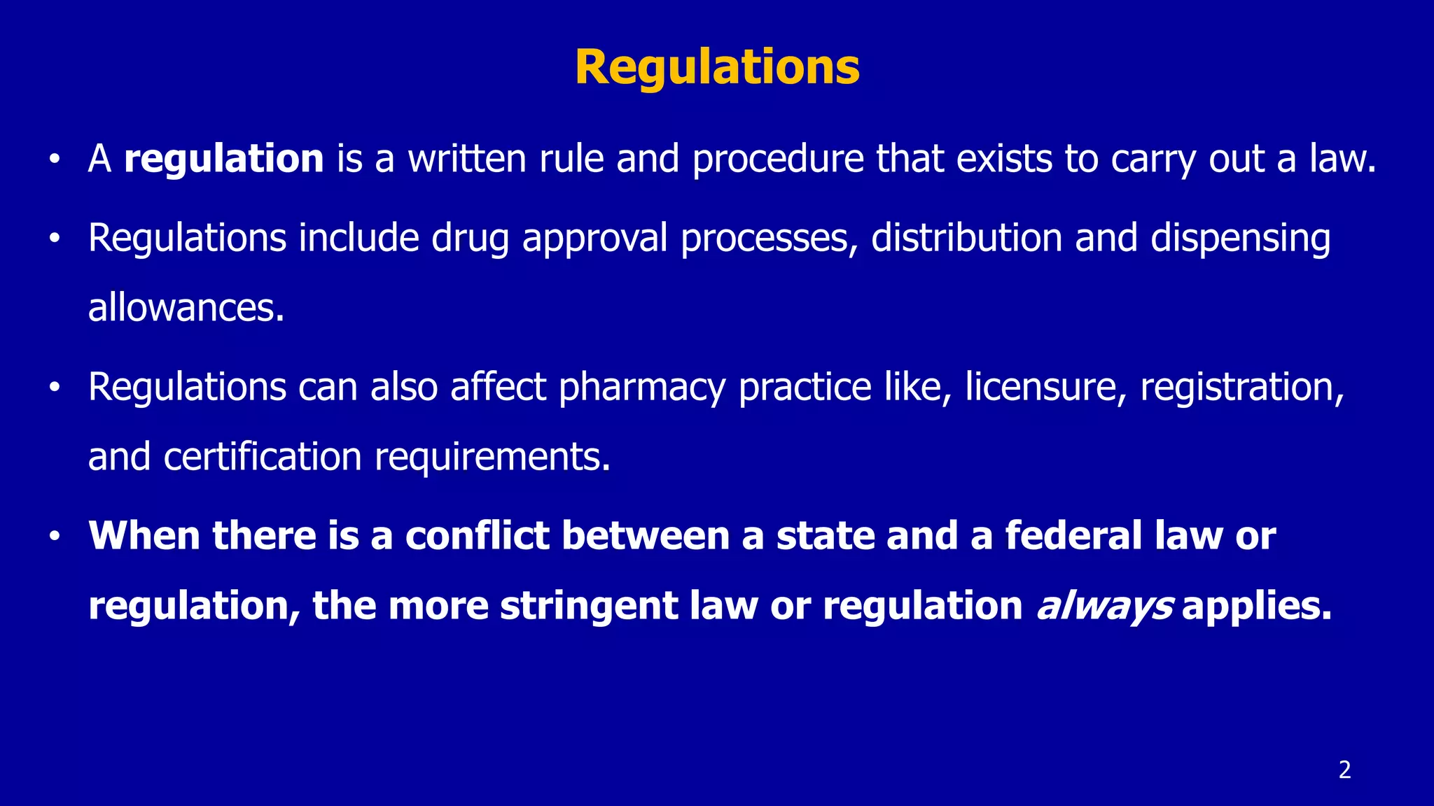 Ch 8. laws governing the practice of pharmacy | PPTX