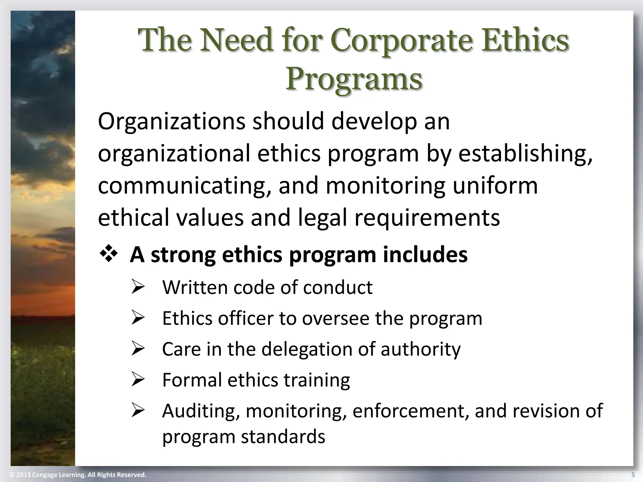 CH 8.ppt Developing an effective ethics program | PPT