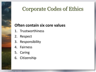 CH 8.ppt Developing an effective ethics program | PPT