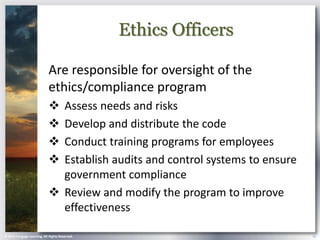 CH 8.ppt Developing an effective ethics program | PPT