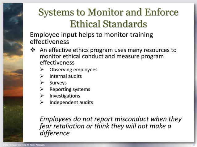 CH 8.ppt Developing an effective ethics program | PPT | Business ...