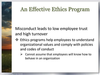 CH 8.ppt Developing an effective ethics program | PPT