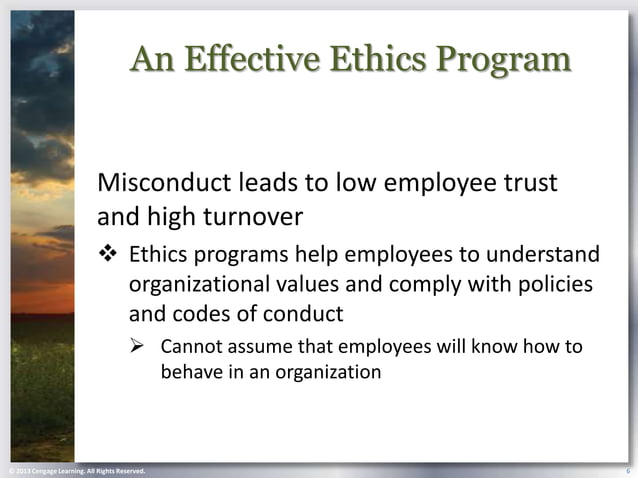 CH 8.ppt Developing an effective ethics program | PPT | Business ...