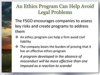 CH 8.ppt Developing an effective ethics program | PPT