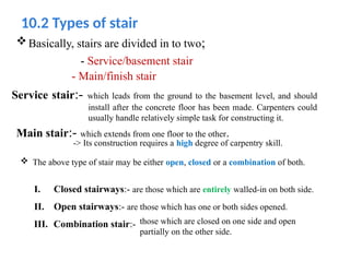 Building Construction, Stair Construction | PPTX