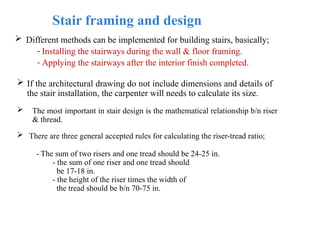 Building Construction, Stair Construction | PPT | Free Download