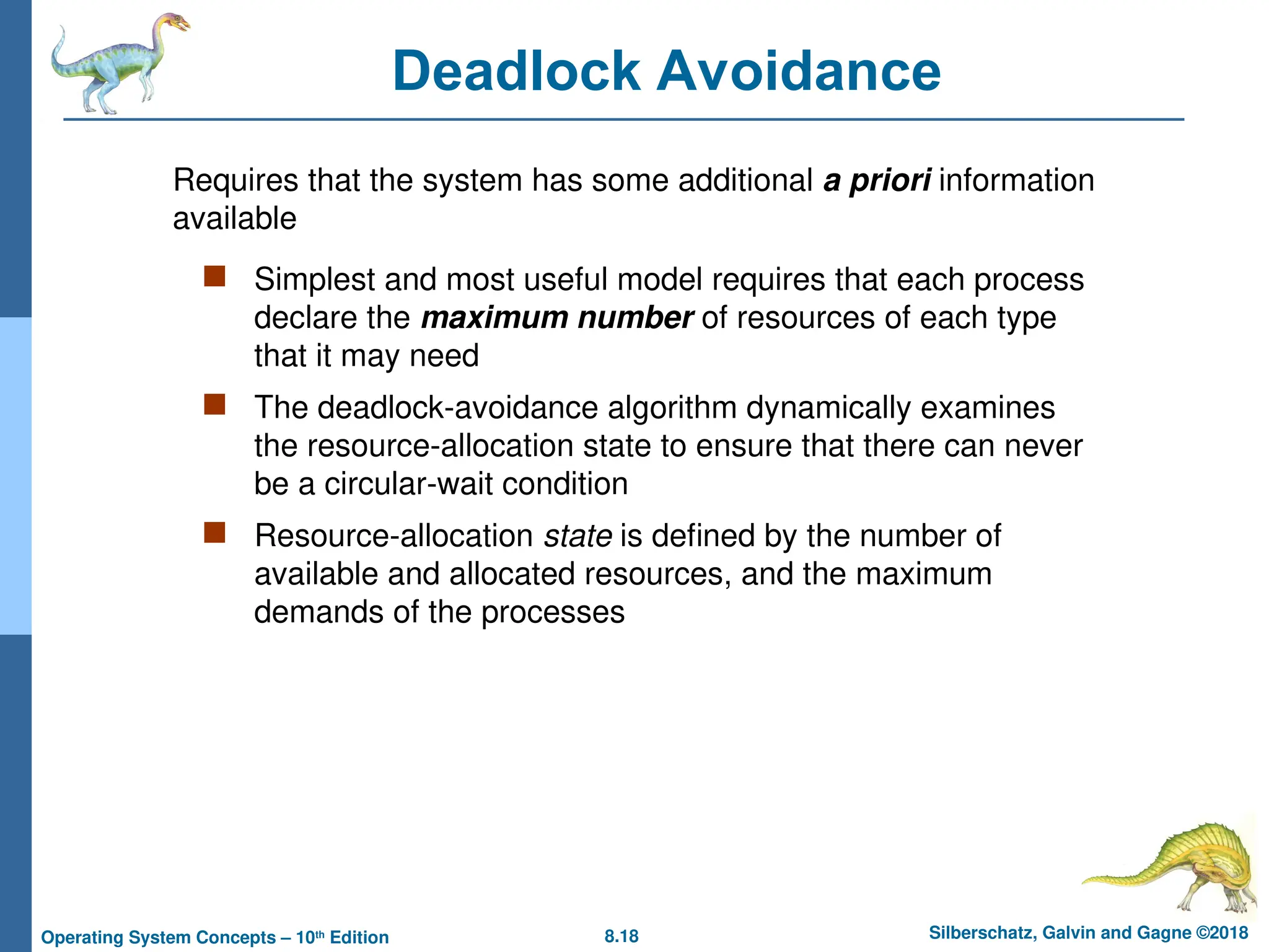 chpter8.ppt deadlocks in poerating systems | PPT