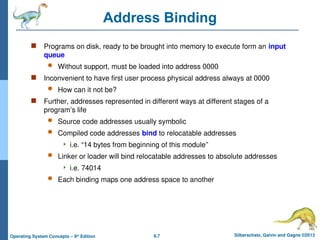 Chapter 5: Main Memory Management (Operating Systems) | PPT