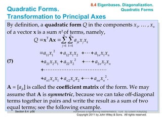 Comprehensive Guide to Matrix Eigenvalue Problems in Linear Algebra | PPT