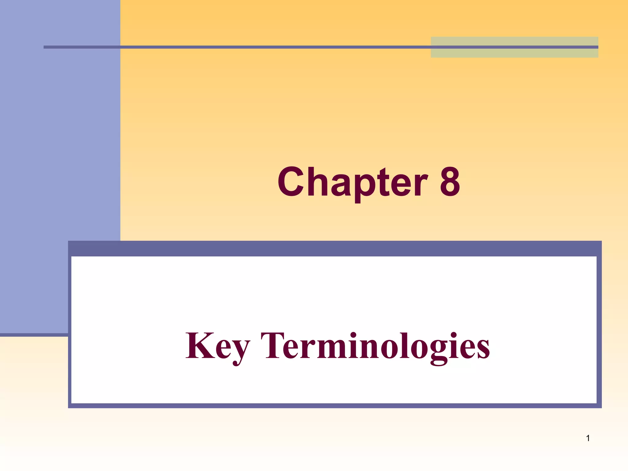 Key terms done | PPT