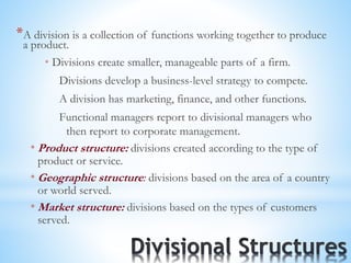 Principi del Management - Strutture Organizzative | PPTX