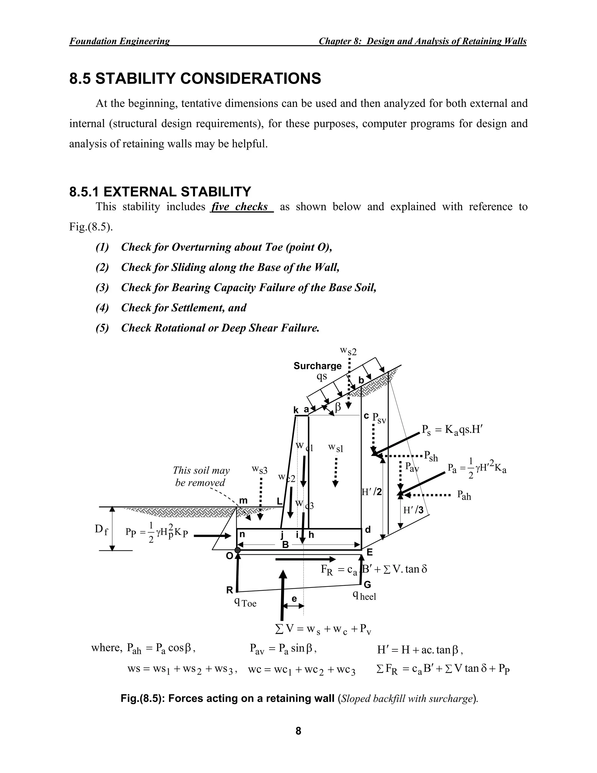 Ch8 retaining-walls | PDF