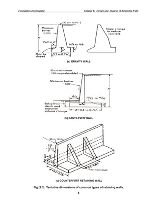 Ch8 retaining-walls | PDF
