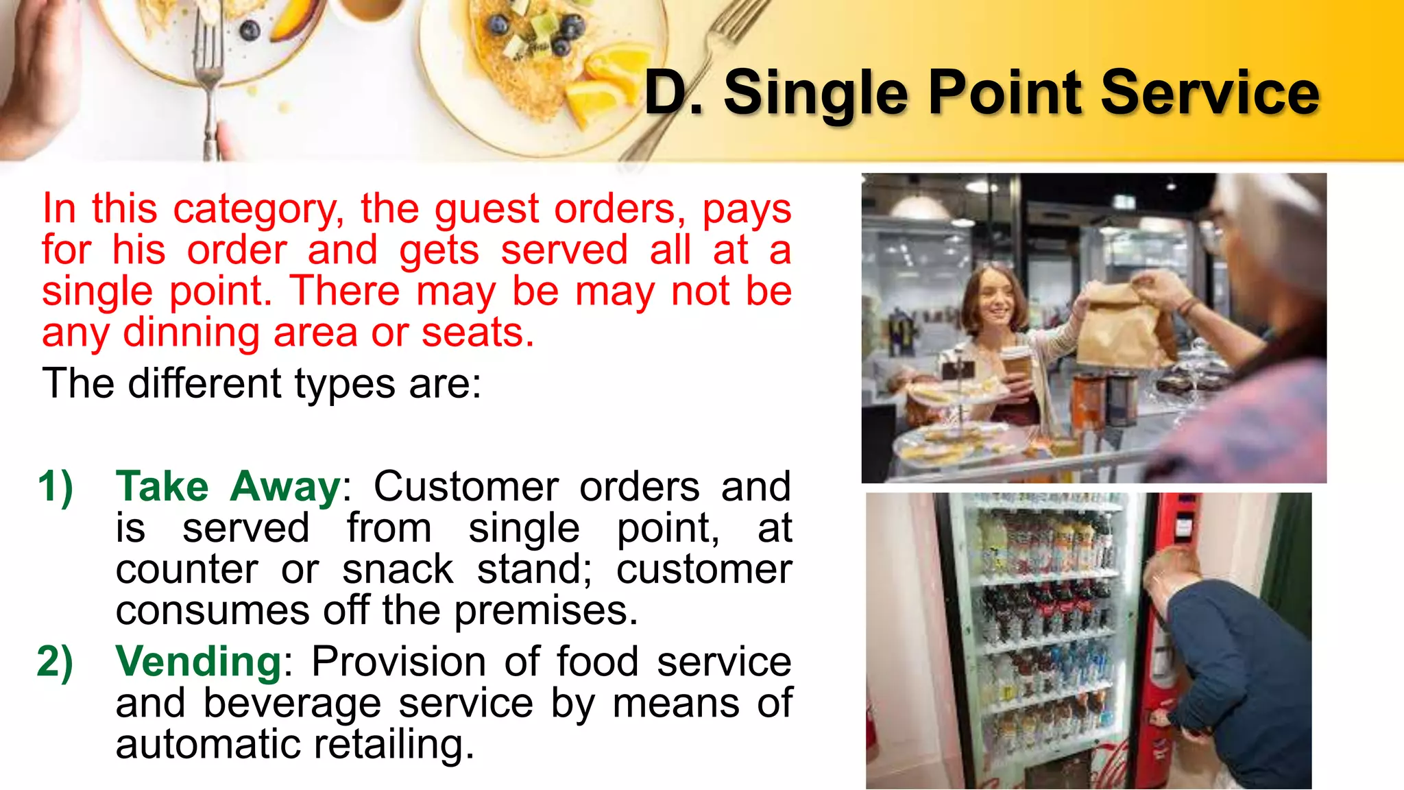 FOOD AND BEVERAGE OPERATION: STYLE OF SERVICE | PPTX