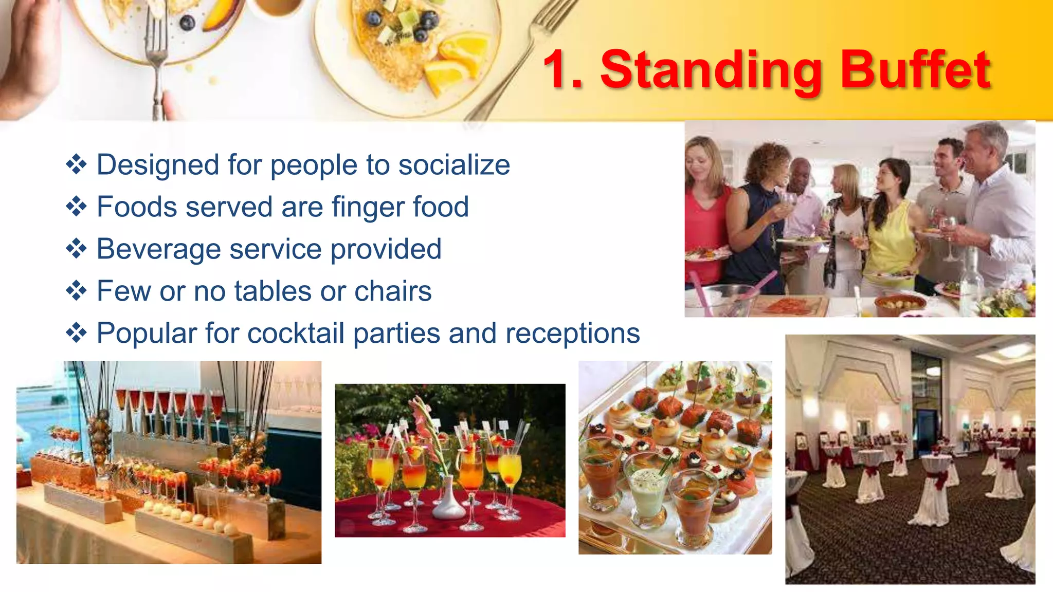 FOOD AND BEVERAGE OPERATION: STYLE OF SERVICE | PPTX