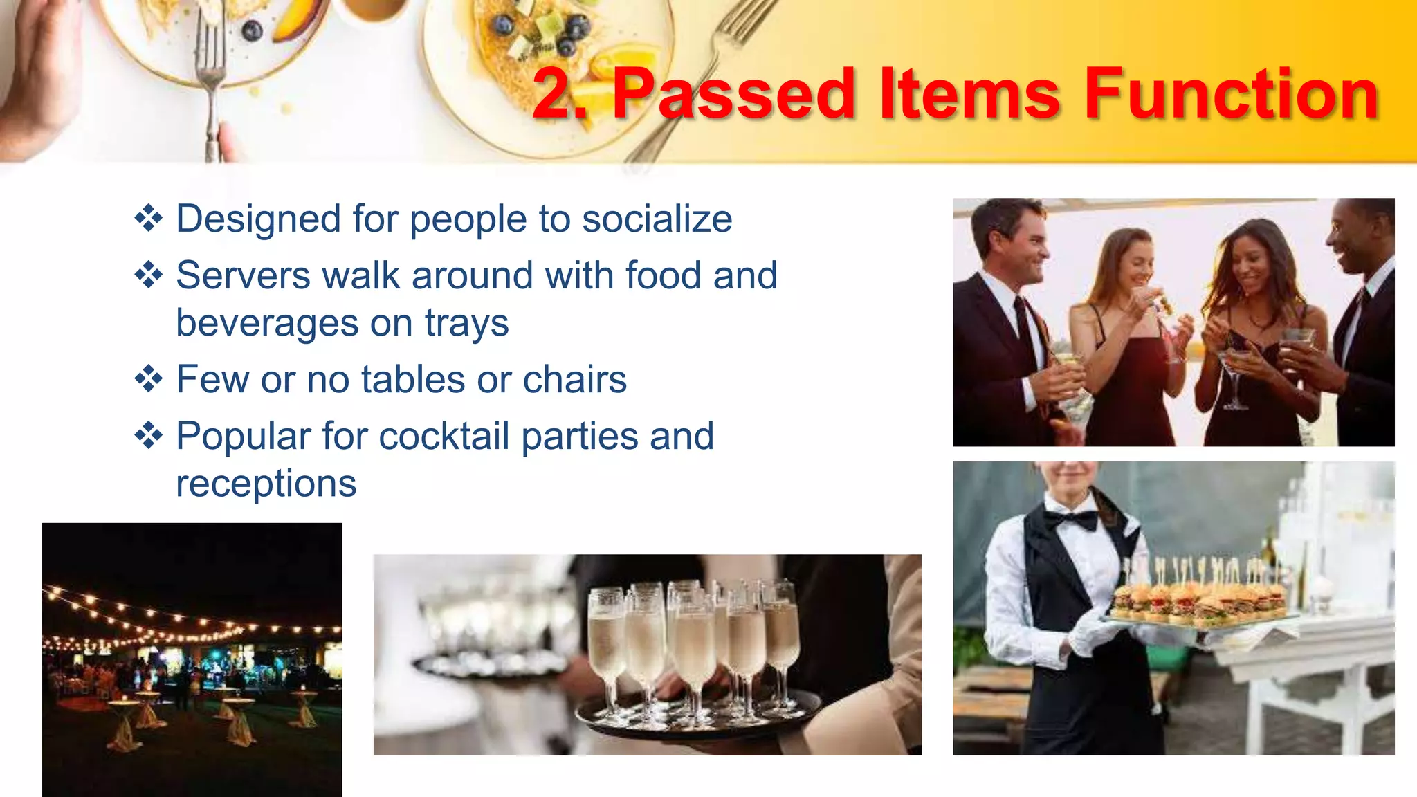 FOOD AND BEVERAGE OPERATION: STYLE OF SERVICE | PPTX