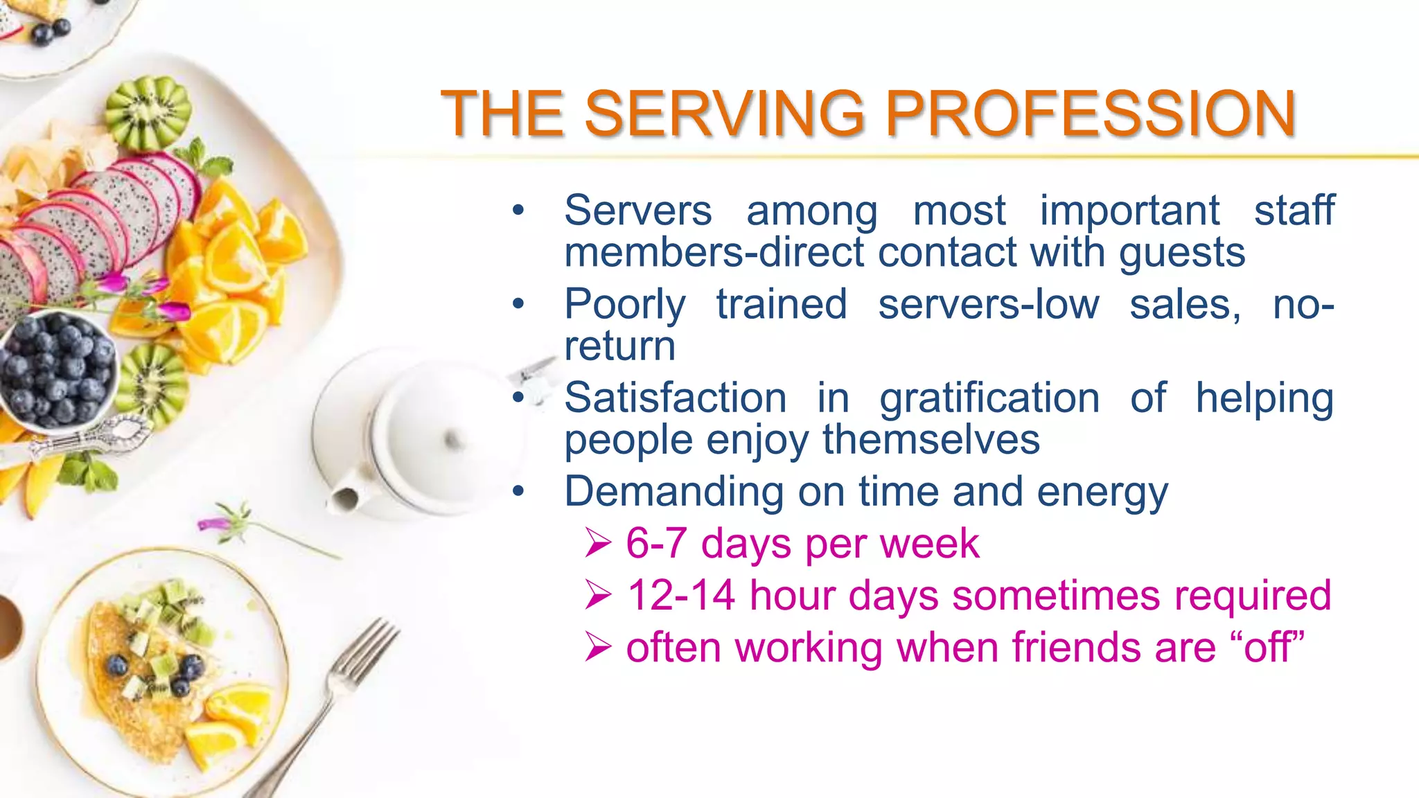 FOOD AND BEVERAGE OPERATION: STYLE OF SERVICE | PPTX