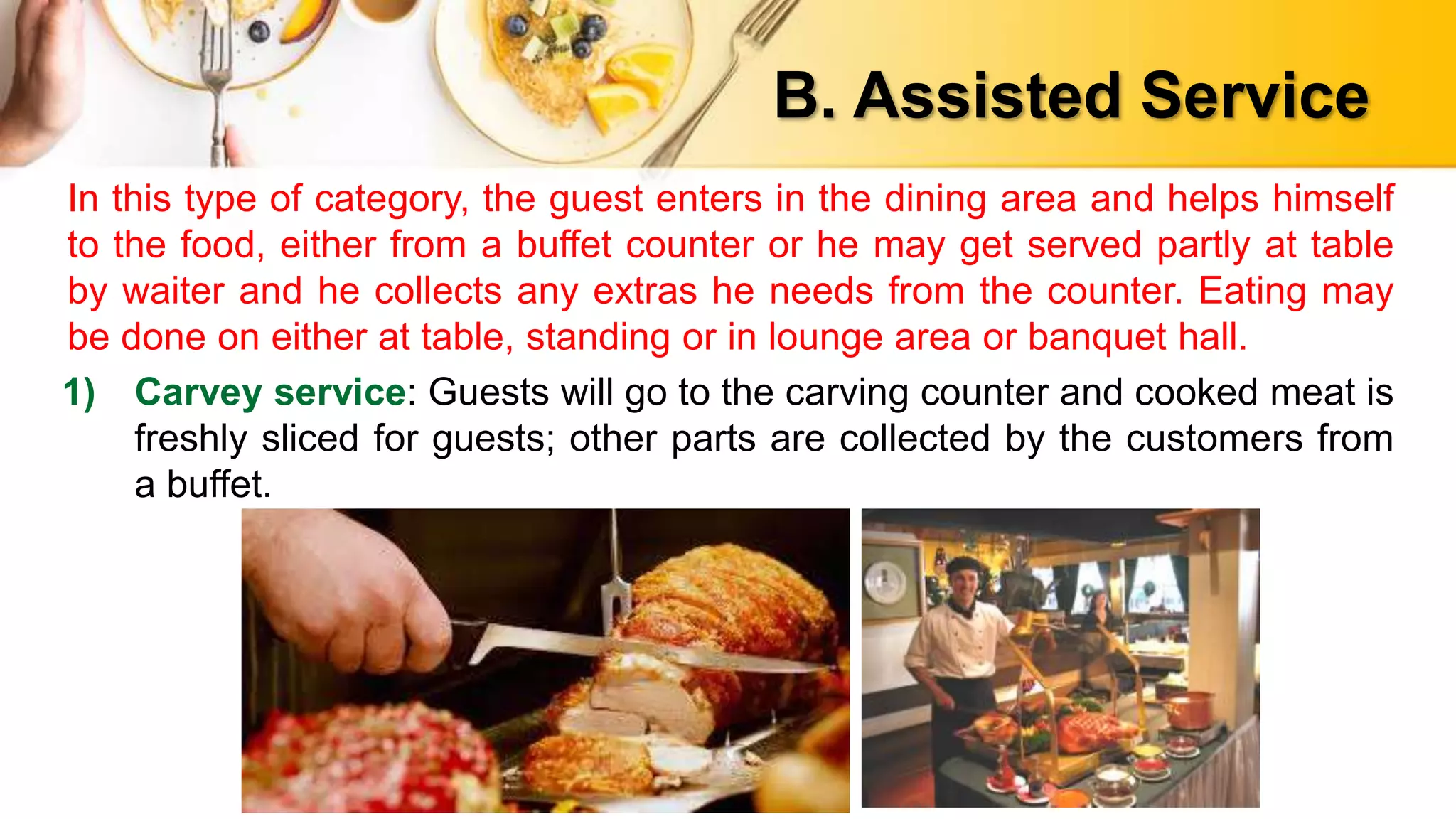 FOOD AND BEVERAGE OPERATION: STYLE OF SERVICE | PPTX