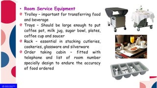 FOOD AND BEVERAGE OPERATION: STYLE OF SERVICE | PPTX