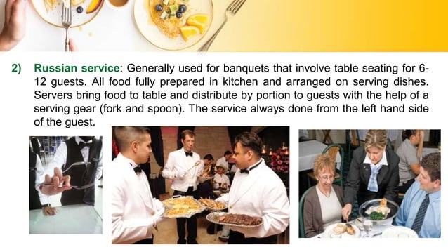 FOOD AND BEVERAGE OPERATION: STYLE OF SERVICE | PPTX