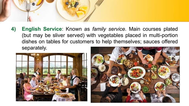FOOD AND BEVERAGE OPERATION: STYLE OF SERVICE | PPTX