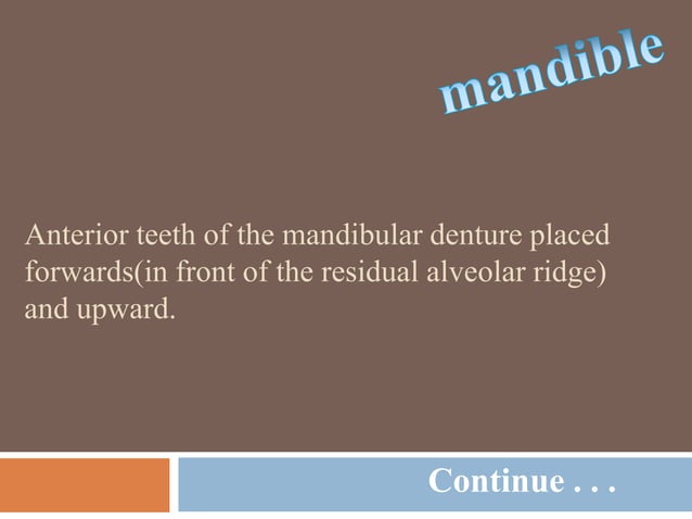 arrangement and setting teeth on the articulator | PPT