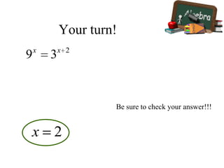 Ch8-2 Solving Exponential Functions | PPTX | Physics | Science