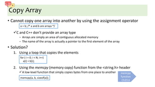 Ch8 Arrays | PPT