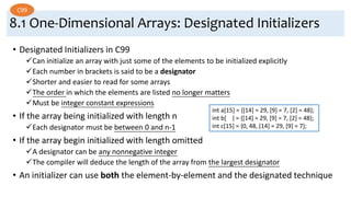 Ch8 Arrays | PPT