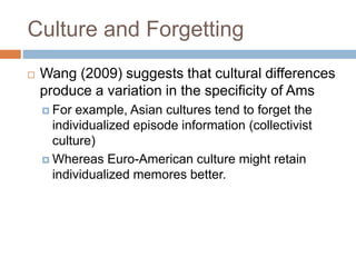 CH 8 Autobiographical Memory for class.ppt