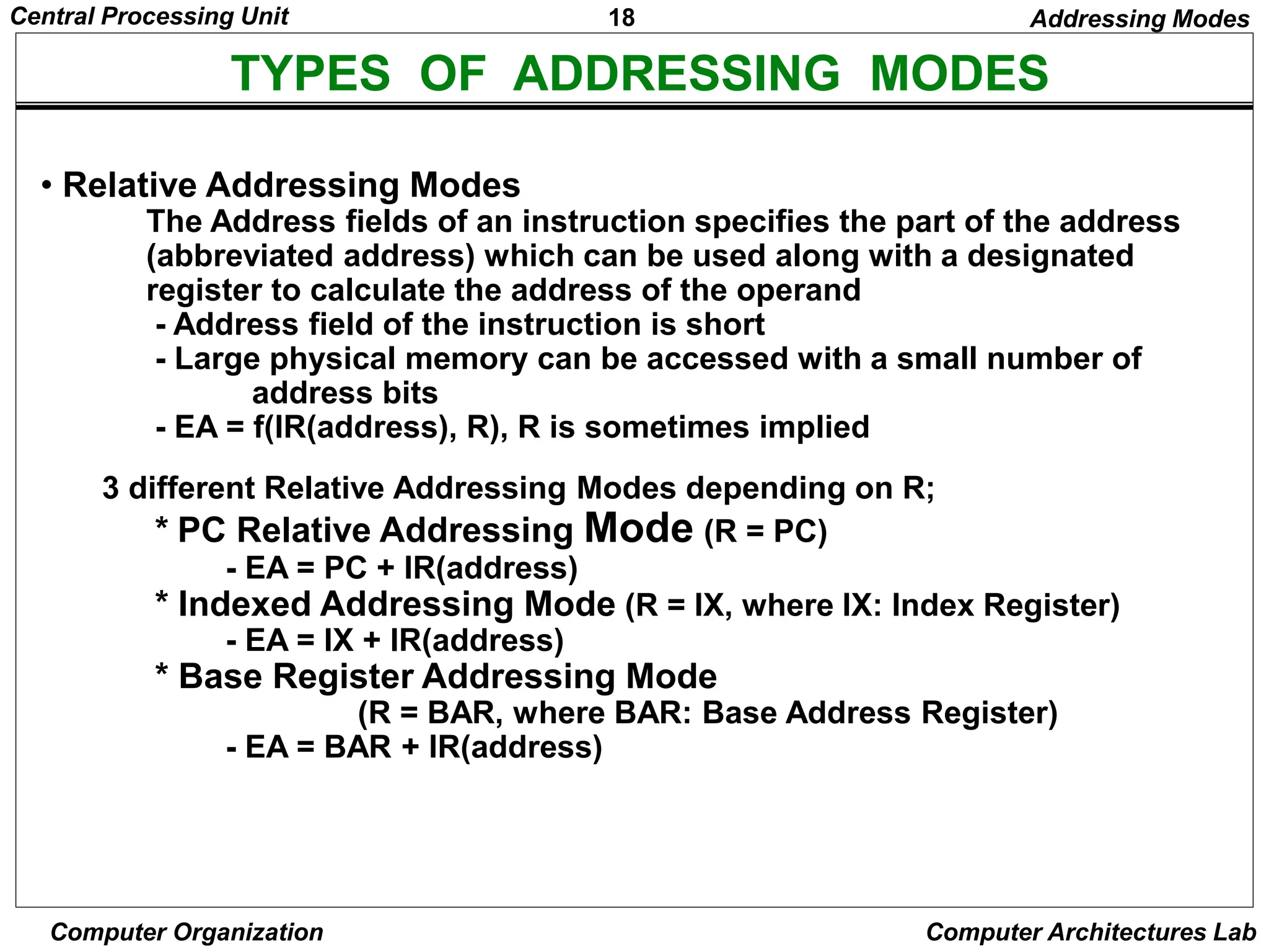 Ch8_CENTRAL PROCESSING UNIT Registers ALU | PPT