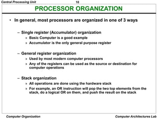 Ch8_CENTRAL PROCESSING UNIT Registers ALU | PPT