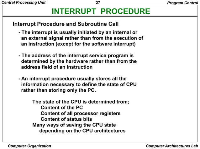Ch8_CENTRAL PROCESSING UNIT Registers ALU | PPT