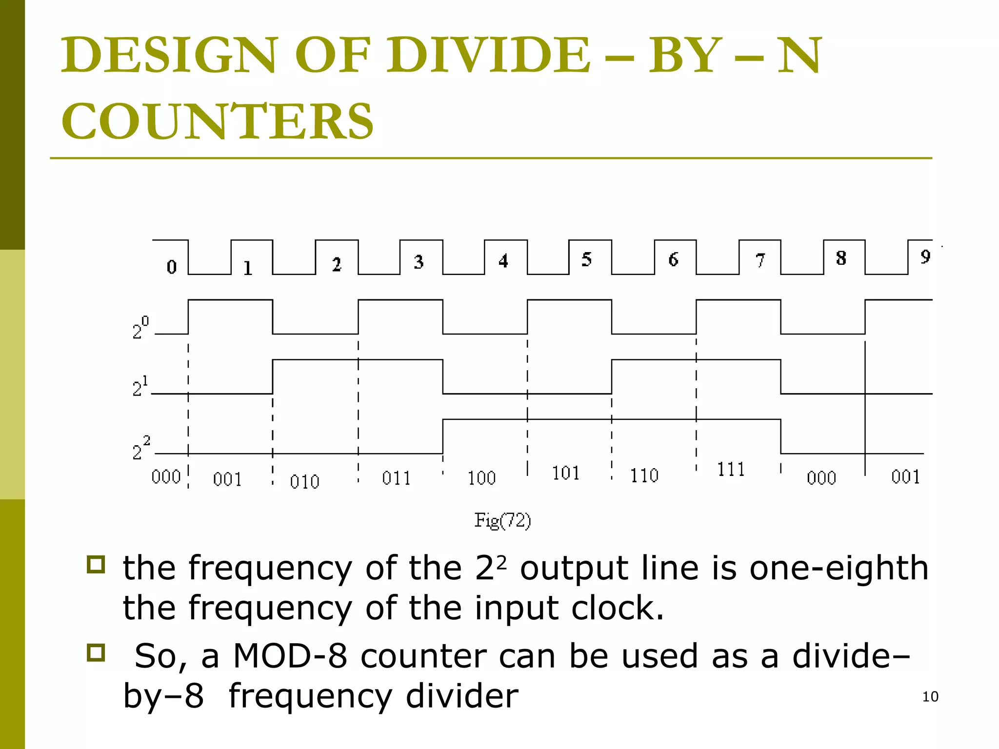 Logic Design - Chapter 8: counters | PPT