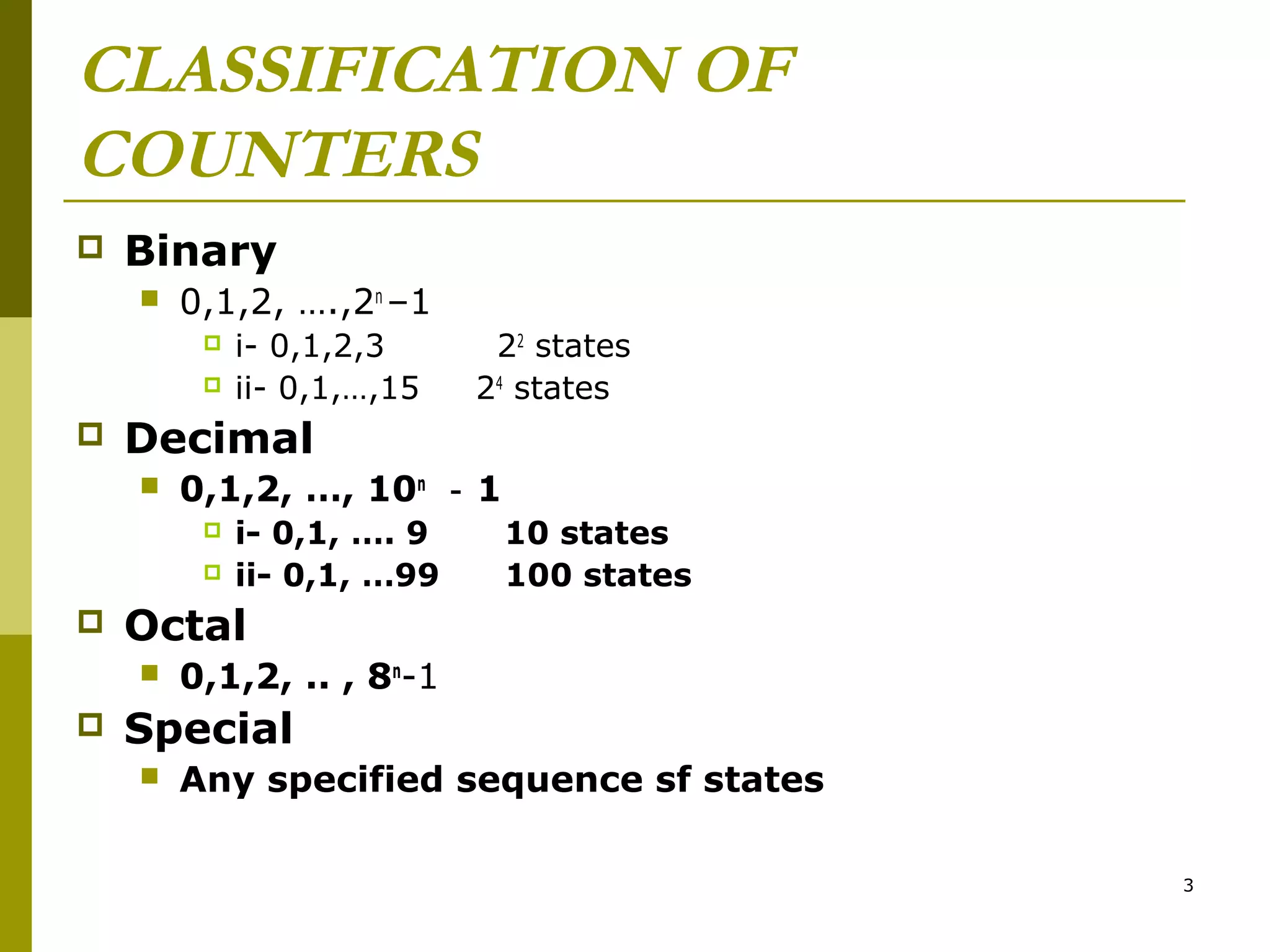 Logic Design - Chapter 8: counters | PPT