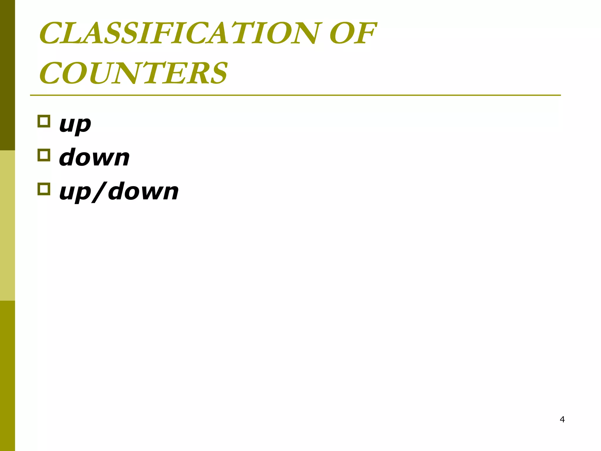 Logic Design - Chapter 8: counters | PPT